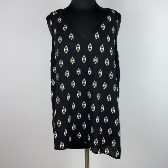 peyton jensen | Tops | Peyton Jensen L Patterned Tank Top Layered ...